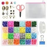 ・ブランド:ノーブランド品・製造元:ノーブランド品・製造元/メーカー部品番号:MNH-899・キーホルダー・ネックレス・ブレスレット・ピアスといったアクセサリーを自由に作ることができるクレイビーズセットです。世界に一つだけのアイテムを作って...
