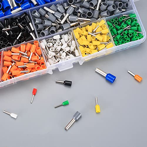 woshilaoDS 800 Pcs Wire Ferrules, AWG 20-10 Wire End Ferrules Terminals ...