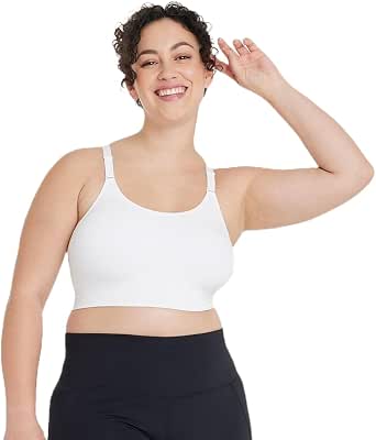 All in Motion Women's Medium Support Seamless Cami Midline Sports Bra ...