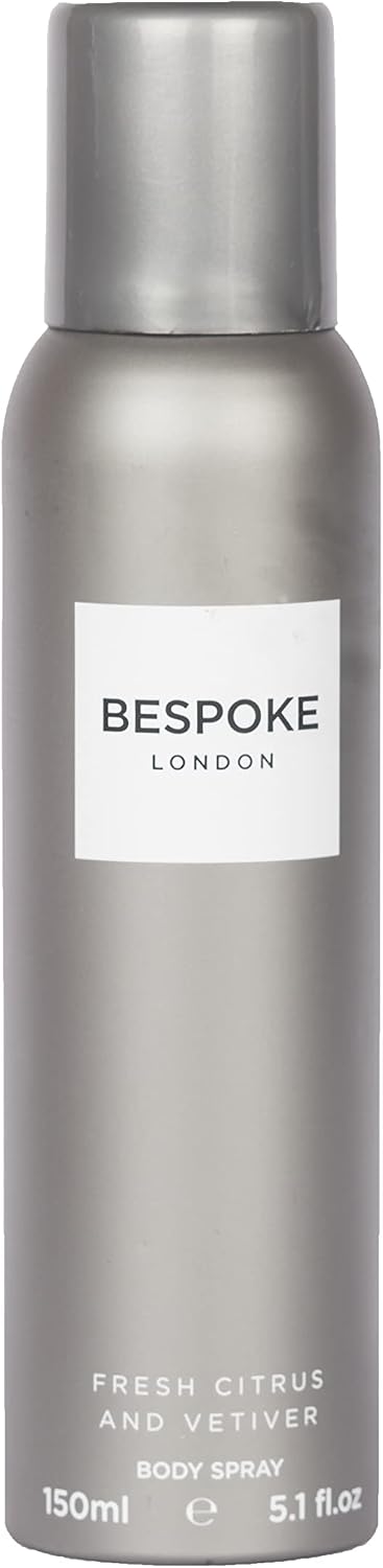Bespoke Mens Fresh Citrus and Vetiver Body Spray, Fragrance for Men ...