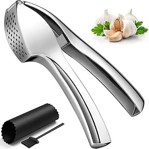 Amazon.com: SmartKitchen Premium Garlic Press & Peeler Set - Effortless ...