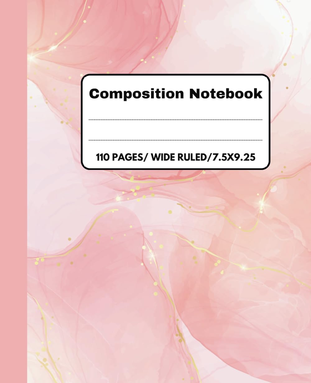 Amazon.com: Pink Marble Composition Notebook: Wide Ruled Notebook for ...
