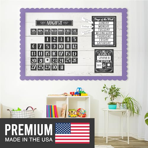 Buy Classroom Calendar Set Bulletin Board Decor – School Calendar for ...