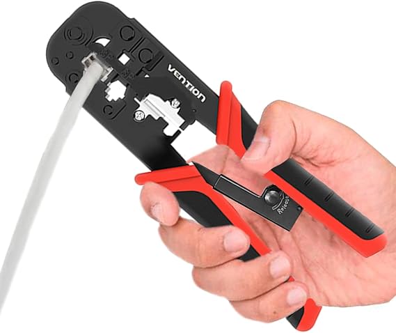 Vention Pinzas Ponchadoras Rj45 Plug | 3 En 1 | Para Cable Rj45, Rj11 ...