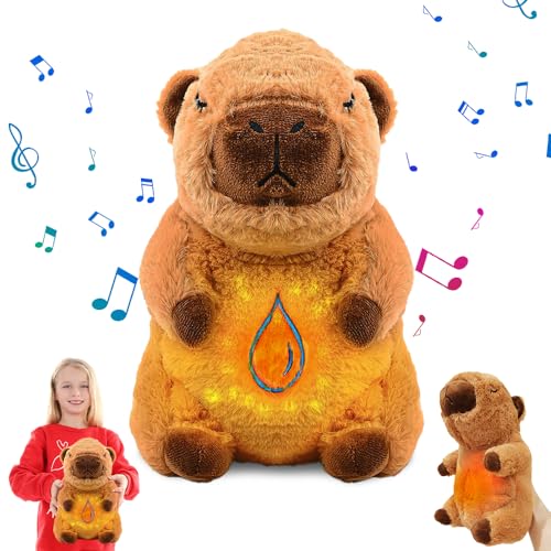 HOVCEH Soothing Breathing Capybara Toy, Anxieties Relief Stuffed ...