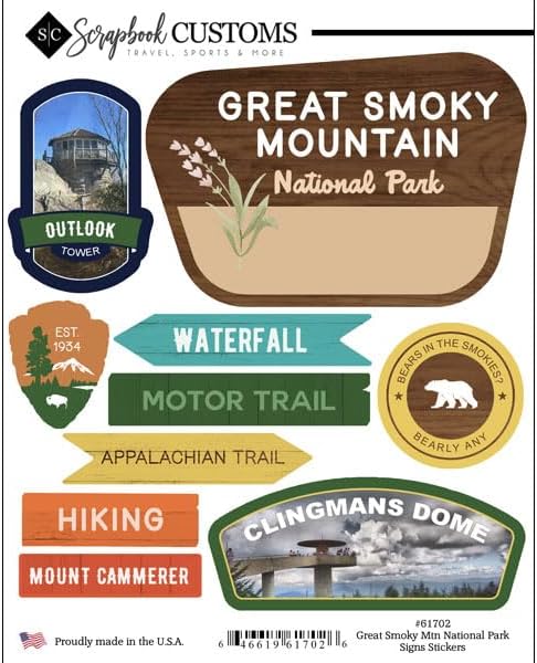 Amazon.com: Scrapbook Customs Great Smoky Mountains National Park Signs ...
