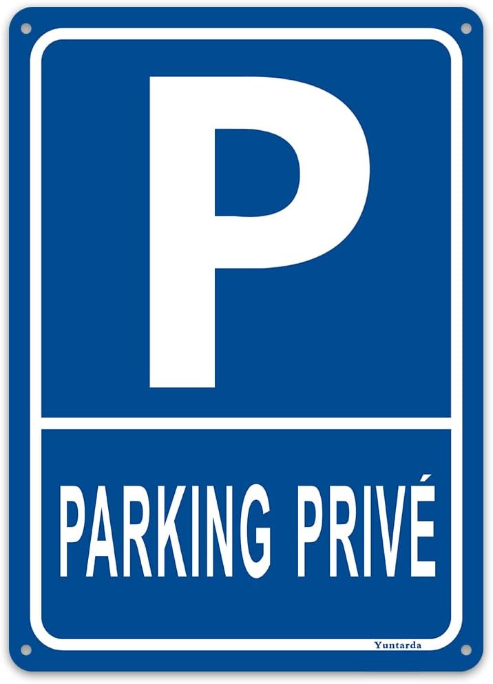 Panneau Parking Privé en Aluminium Réfléchissant 20x30cm ...