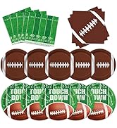 Amazon.com: Football Party Supplies Kit Serve 48 Football Birthday ...