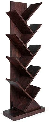 Amazon.com: VASAGLE Bookshelf, 8-Tier Floor Standing Tree Bookshelf ...