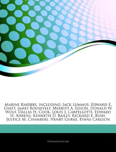 Amazon | Articles on Marine Raiders, Including: Jack Lummus, Edward E ...