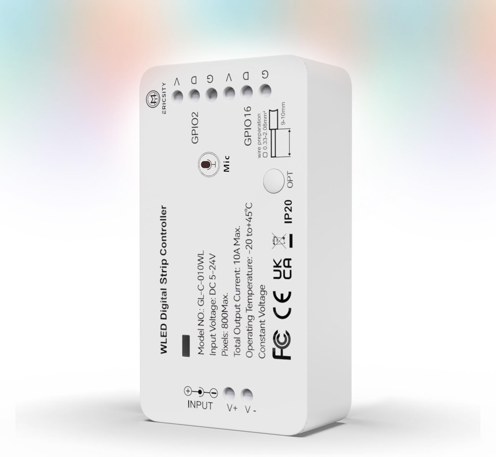 Amazon.com: Ericsity WLED LED Light Strip Controller with Mic ...