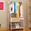 Quieting Clothes Rail Rack Garment Dress Hanging Coat Hat Display Stand ...