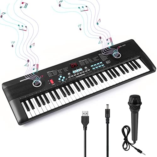 Amazon.com: 61 Key Keyboard Piano, Electric Piano Music Keyboard with ...