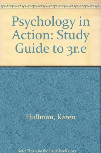 Amazon.com: Psychology in Action, Study Guide: 9780471306856: Huffman ...