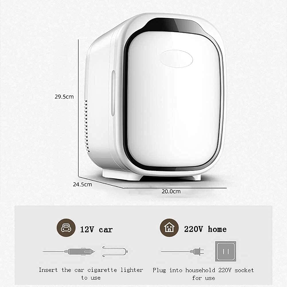 6 Liter Mini Fridge, ACDC Compact Portable Personal Cooler and Warmer ...