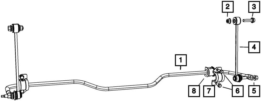 Amazon.com: Mopar 6803 1838AA, Suspension Stabilizer Bar Bushing ...