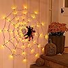 Amazon.com: Halloween Decorations Spider Web Lights,3.3Ft Spider Web ...