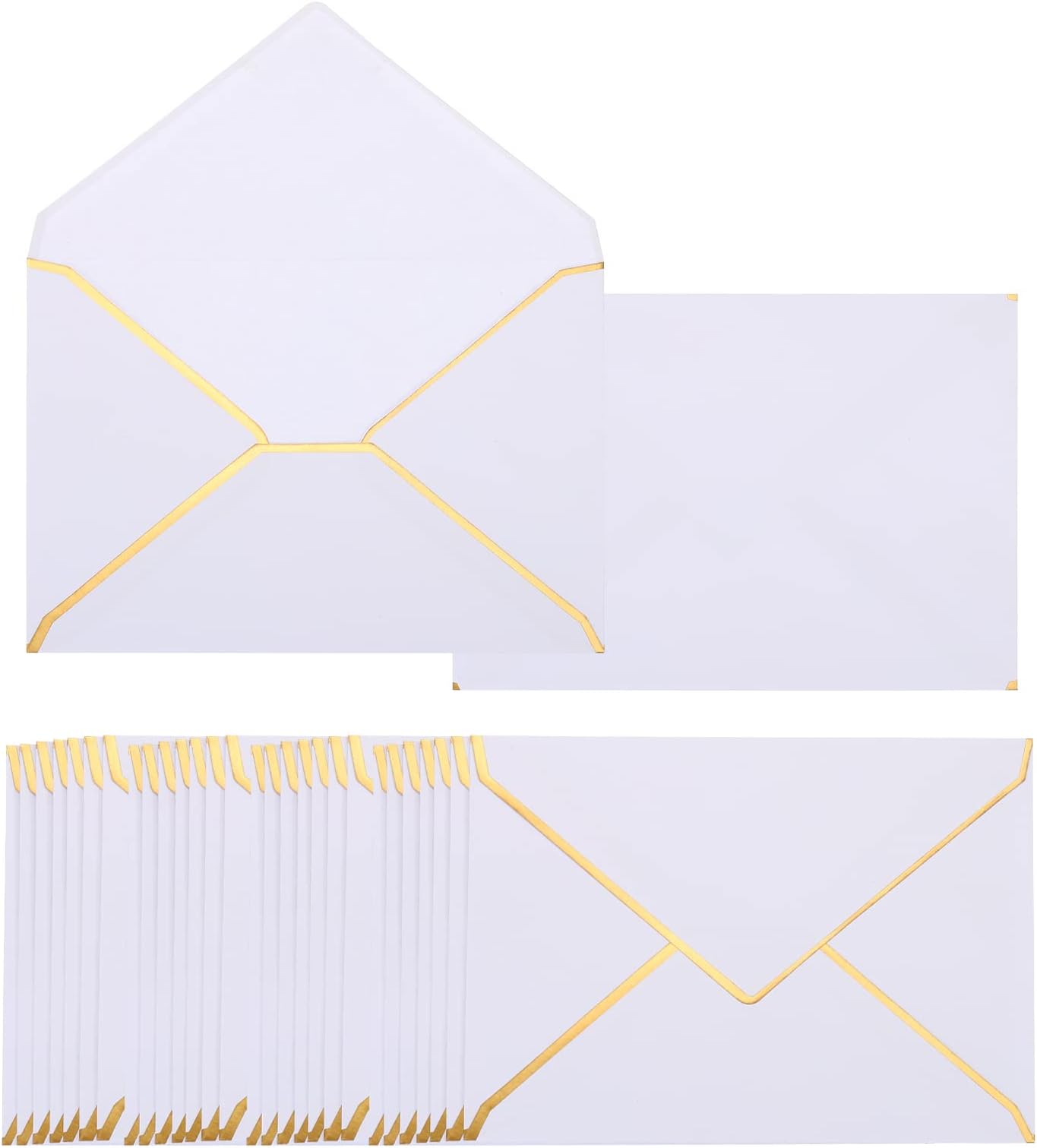 Amazon.com : 50 Pack A7 Envelopes 5 x 7 Card Envelopes Self-Adhesive V ...