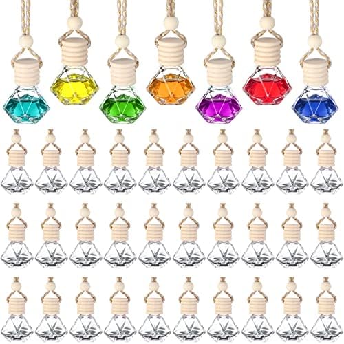 Amazon.com: 60 Pcs Hanging Car Air Freshener Car Diffuser Bottle Empty ...