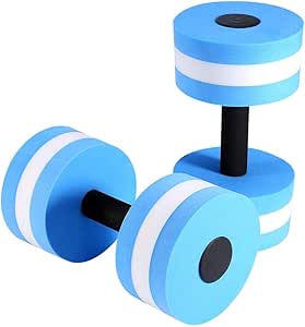 Amazon.com : Swimming Pool Dumbbells for Exercise High-Density EVA-Foam ...