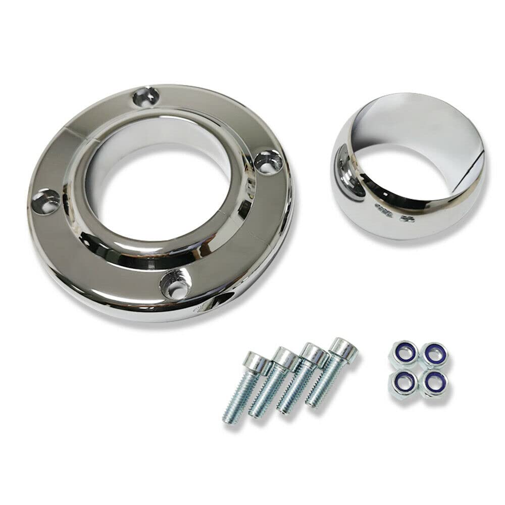Amazon.com: SixBuys Chrome Steering Column Floor Mount for 2" Columns ...