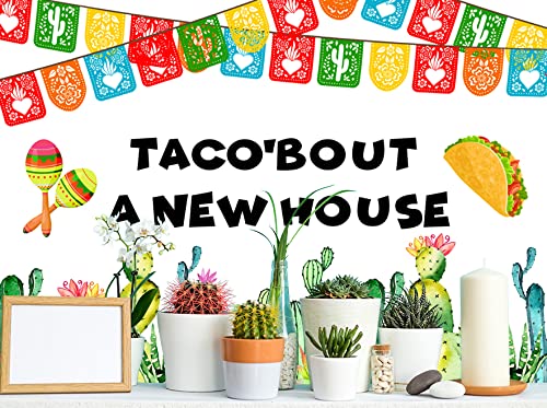 Taco Bout A New House Backdrop 7x5ft Party Photo Background Taco Bout A ...