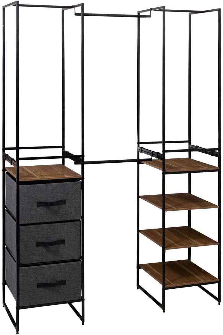IDMarket - Dressing modulable XXL L. 150 cm Detroit Design Industriel ...