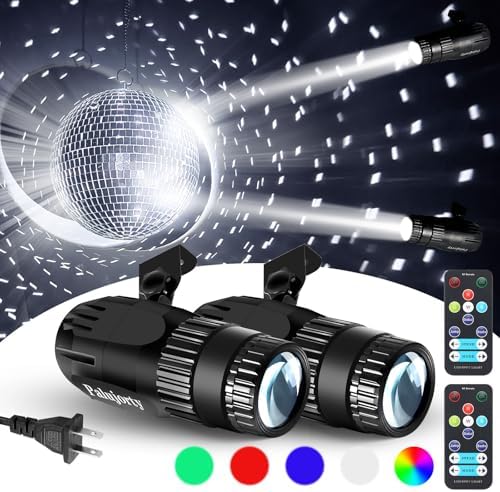Amazon.com: Disco Ball Light 2 Pack, Palujorty 15W Multicolor Disco ...