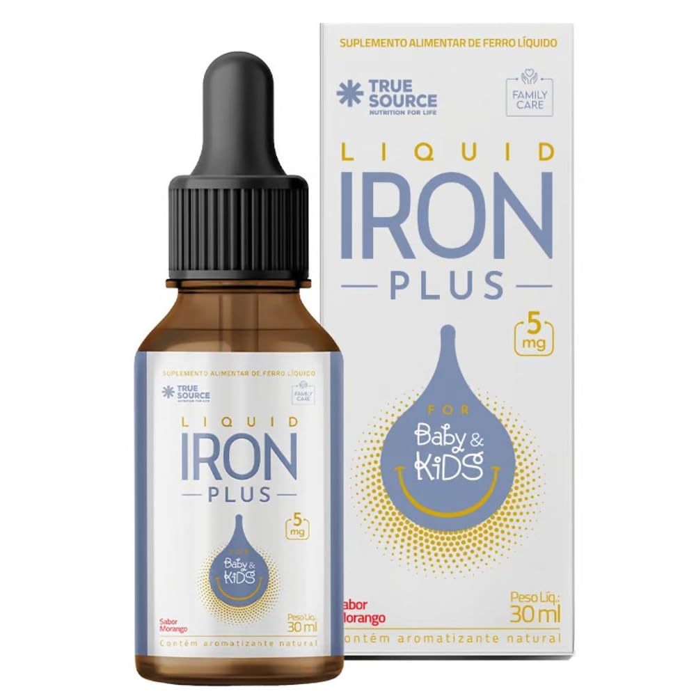 Liquid Iron For Baby & Kids 30ml Morango- True Source : Amazon.com.br ...