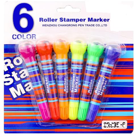 YBN Stamp for Kids - 2 in 1 Roller Stamper Marker Pen Stationery ...