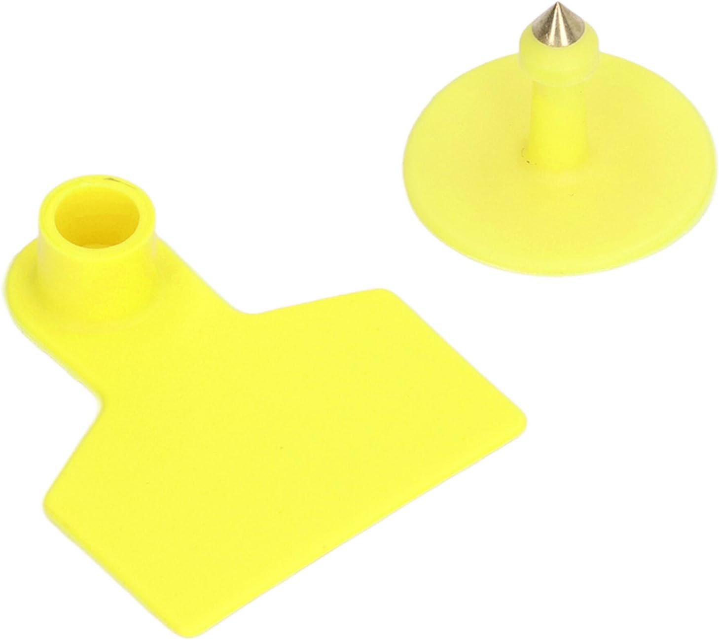 Amazon.com: Zerodis 100 Sets Livestock Ear Tags, Yellow, Easy to Use ...