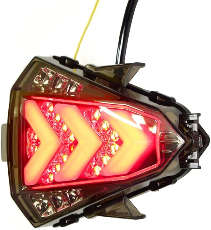 Amazon.com: KACEPAR Smoke Lens Motorcycle Rear Stop Running Lamp with ...