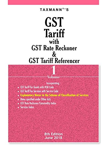 Buy GST Tariff with GST Rate Reckoner & GST Tariff Referencer (Set of 2 ...