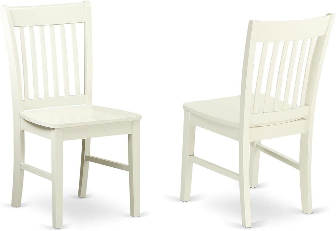 Amazon.com - LUE BONA 4PC 18" White Windsor Dining Chairs Set, Spindle ...