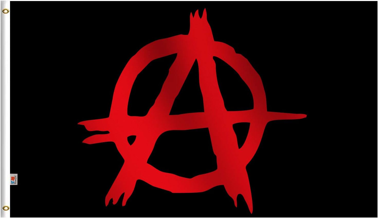 Amazon.com : rhungift Anarchy Flag 3x5 Ft Outdoor Large For Anarchists ...