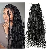 Amazon.com : Body Wave Pre Looped Crochet Locs With Human Hair Curls ...