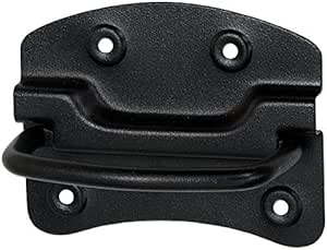KeyMet Black Powder Coated Pull Handle for Tool Box Storage Box, 110 x ...
