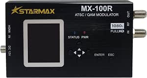 Amazon.com: StarMax MX-100R HDMI to ATSC/J.83B QAM Modulator (1080p HD ...