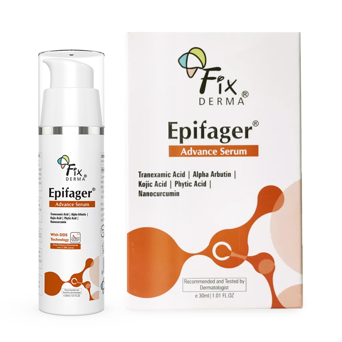 Fixderma Epifager Advance Face Serum with Kojic Acid, Alpha Arbutin ...