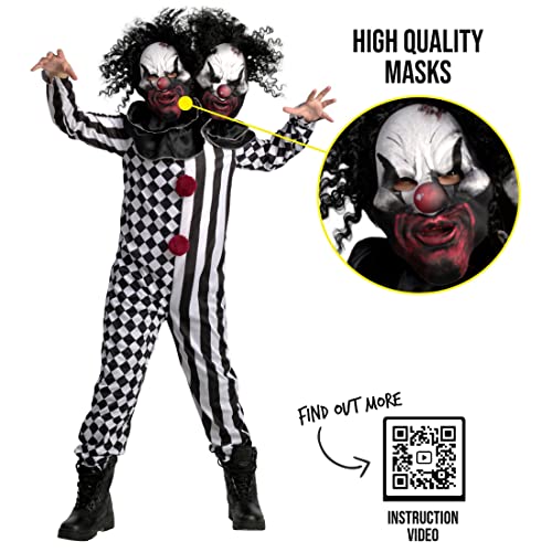 Morph Two-Headed Clown Costume Boys, Clown Costume Kids, Clown ...