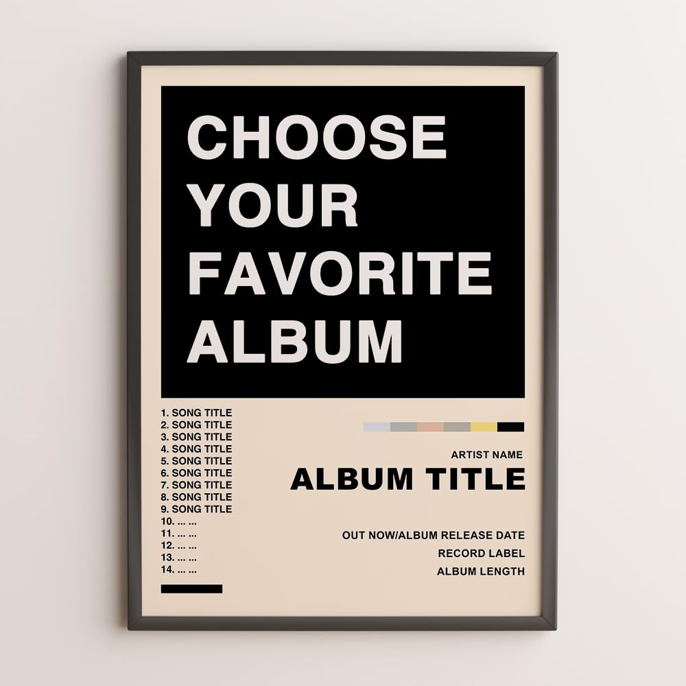 Amazon.com: Personalized Album Cover Poster - Album Poster Choose Your ...