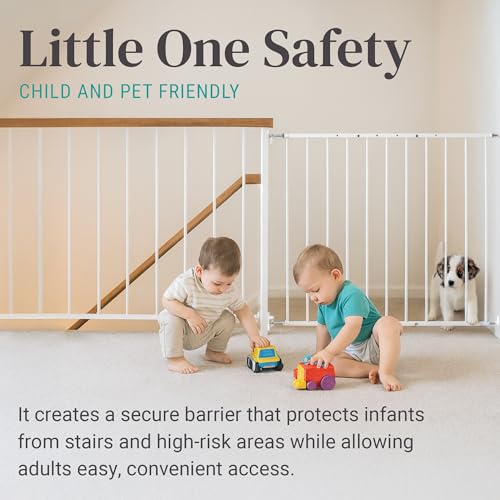 KidCo 24.75-42.5" Safeway Walk Through Baby Gate for Stairs and ...