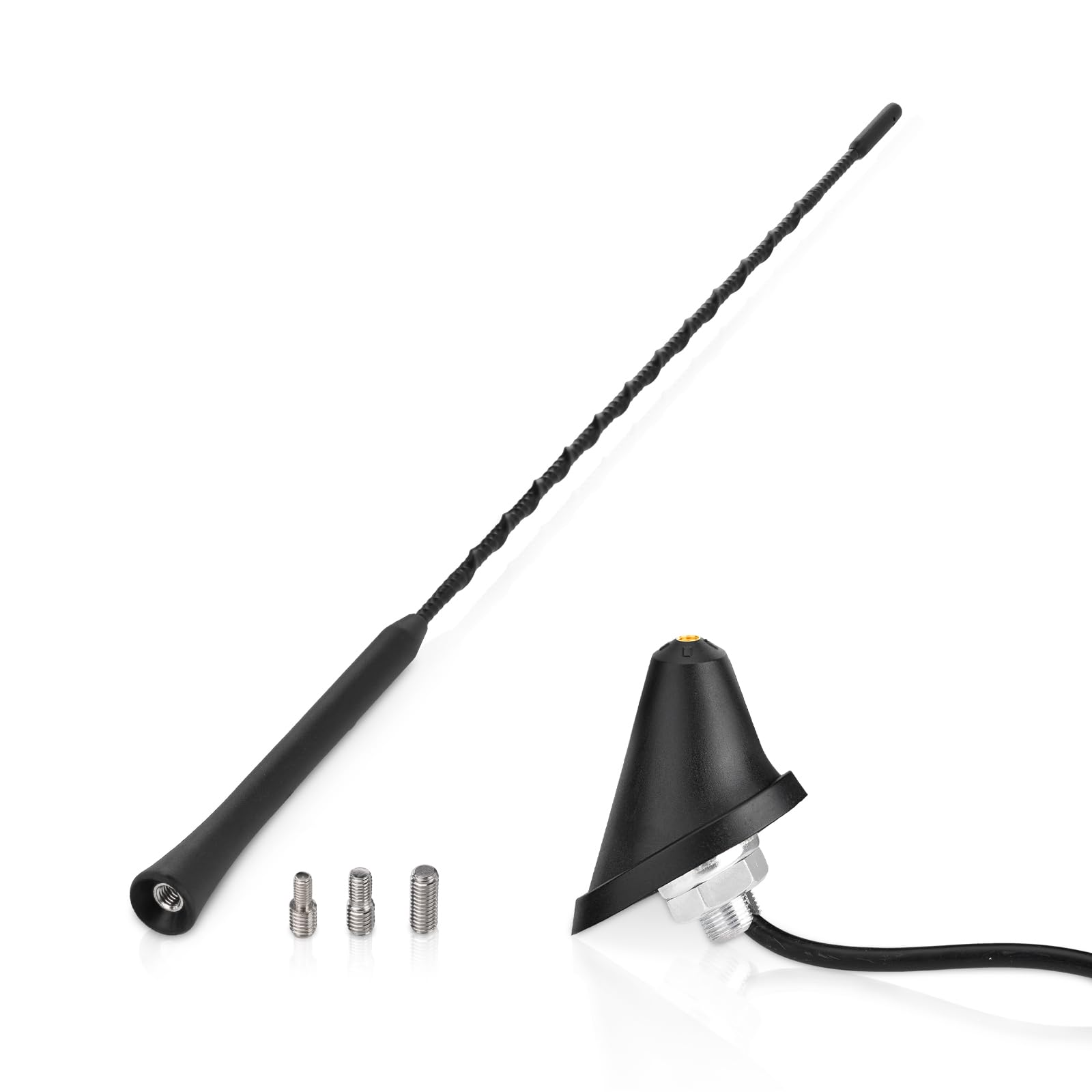 Eightwood Universal Vehicle Antenna 16in, AM FM Roof Mount Car Radio ...