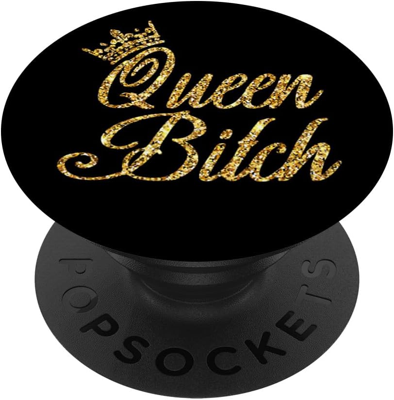 Amazon.com: Pop Socket Queen Bitch Words Phone Ring Holder PopSockets PopGrip: Swappable Grip ...
