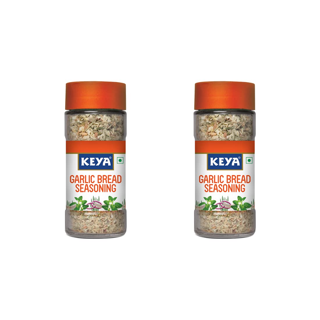 Keya Garlic Bread Seasoning | Glass Bottle | Handpicked Dried Herbs 50 ...
