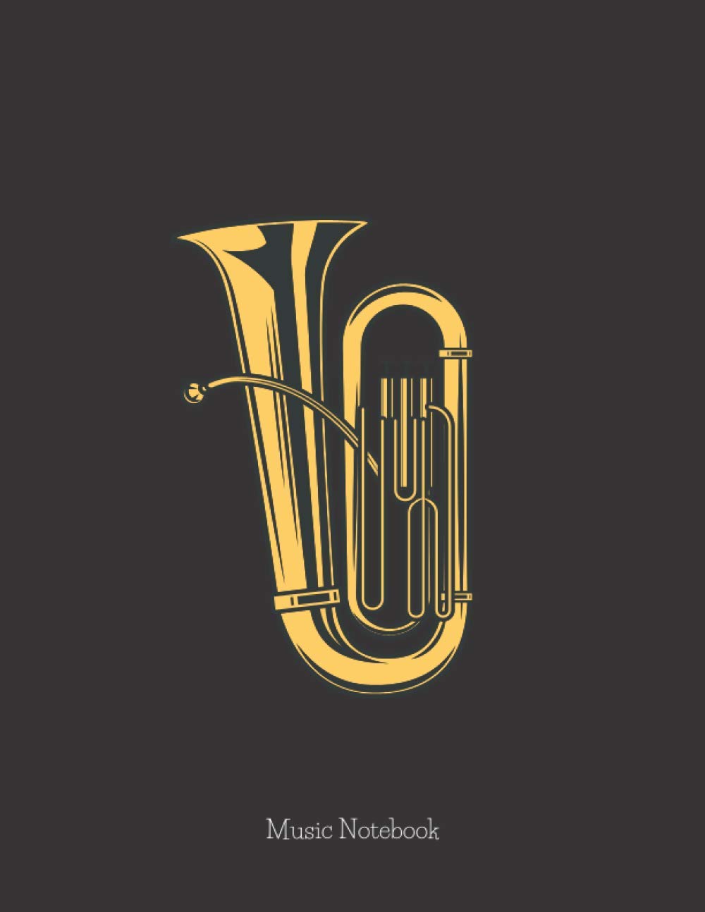 Amazon.com: Music Notebook With Instrument - Tuba | Basic 12 Staves ...