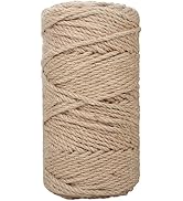 Amazon.com: Natural Jute Rope 5mm x109 Yard 3 Strand, ZUEXT Handmade ...