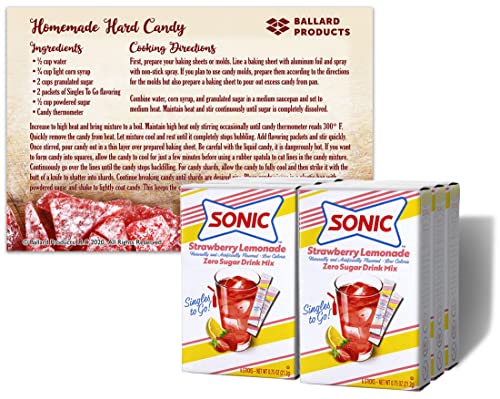 Snapklik.com : Sonic Strawberry Lemonade Singles To Go Drink Mix 6 ...