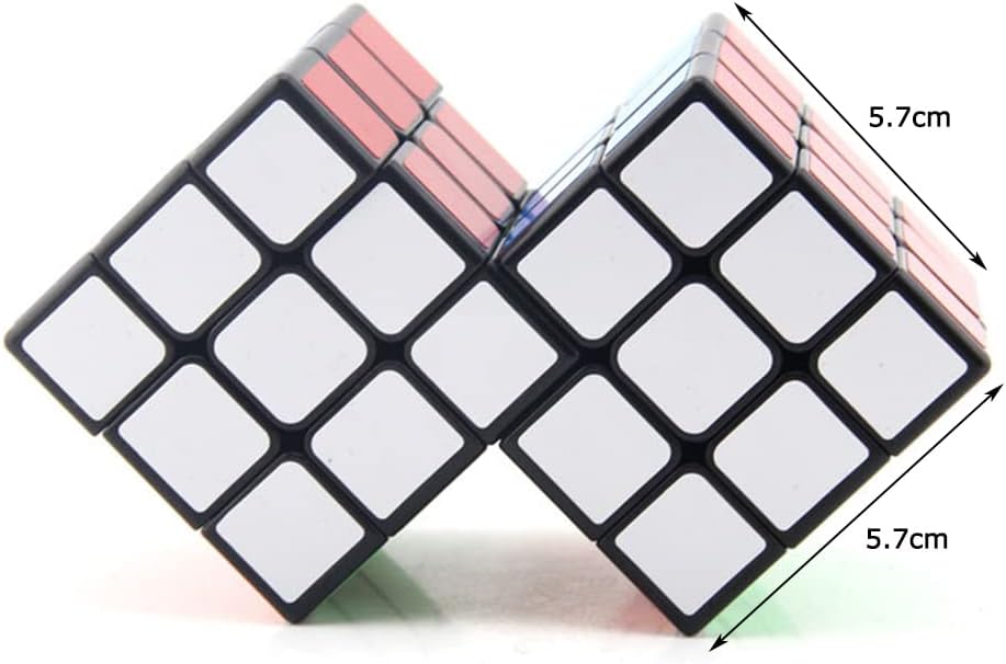 ISHIKEN Conjoined 3×3 Speed Cube, Siamesed 3x3x3 Magic Cube, Bandaged 3 ...