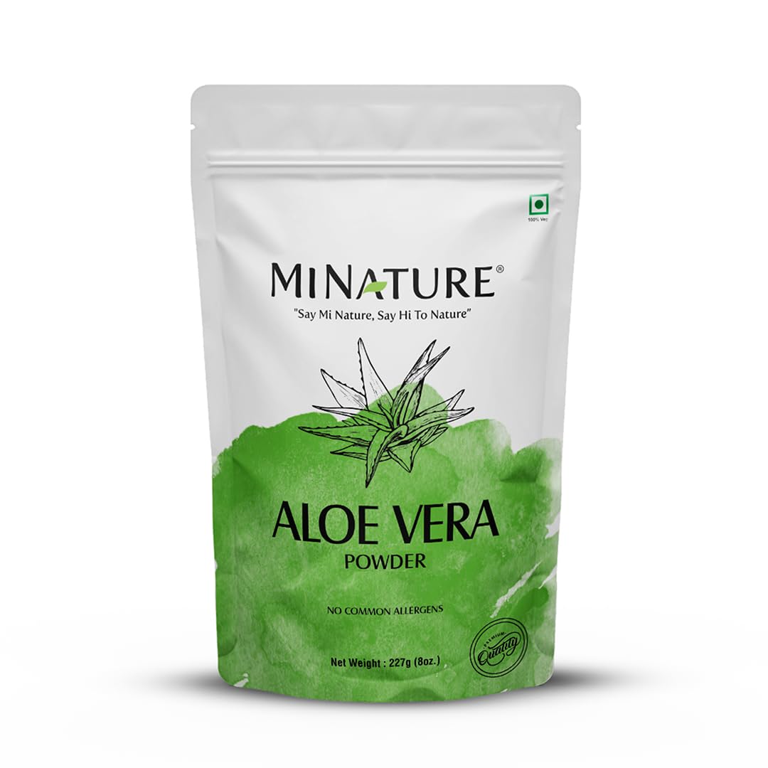 Pó de Aloe Vera 100% Puro (Aloe Barbadensis) 227g | Ideal para DIY de Pele, Saúde e Cabelos ...